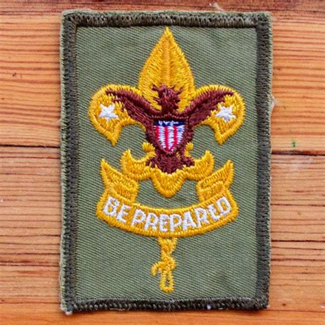 Old First Class Patch With Be Prepared And Eagle Design