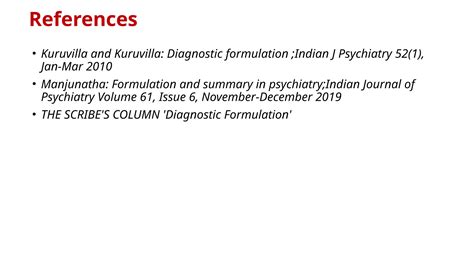 Diagnostic Formulation For Psychiatric Disorders2pptx