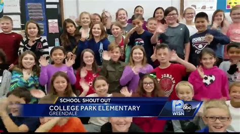 12 6 Shout Out College Park Elementary Youtube