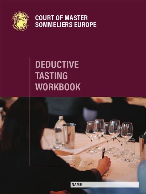 Deductive Tasting Workbook Guide Pdf Winemaking Wine