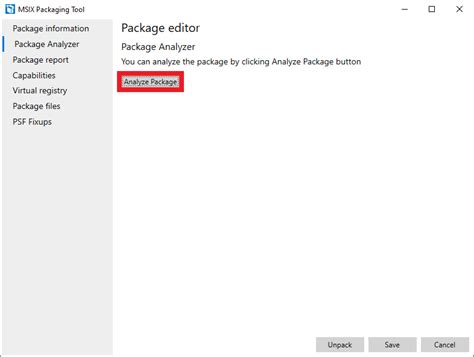 Exploring The Package Analyzer Feature In Msix Packaging Tool