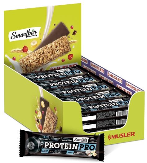 Батончики протеиновые Smartbar Protein Pro 25pcs Coconut, купить по ...