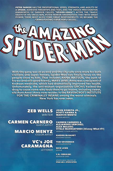 Asm Issue 45 By Zeb Wells Preview Rspiderman