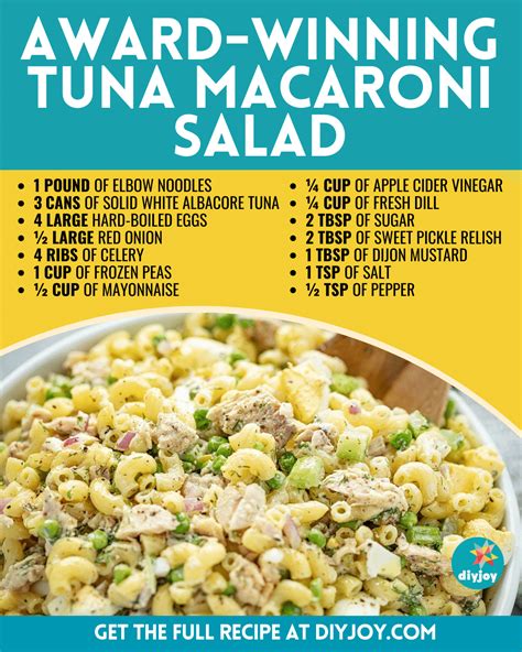 Award Winning Tuna Macaroni Salad Recipe Diy Joy Award Winning Tuna Macaroni Salad Recipe Diy Joy