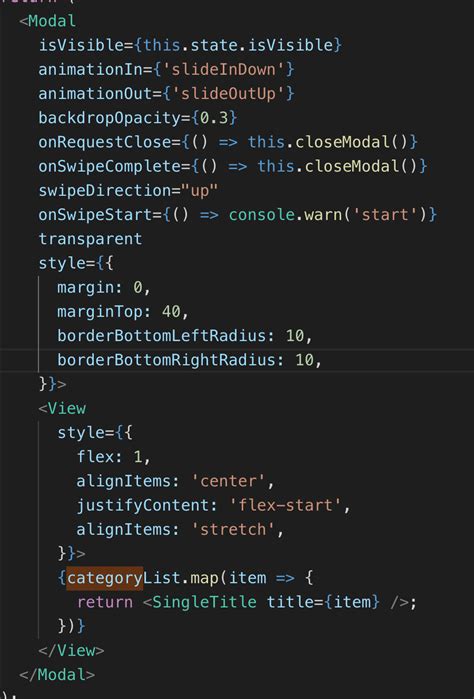 Onswipestart And Other Swipe Related Properties Works On Elements Inside Modal Not On