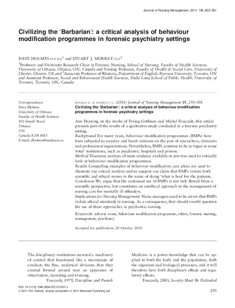 Pdf Civilizing The Barbarian A Critical Analysis Of Behaviour