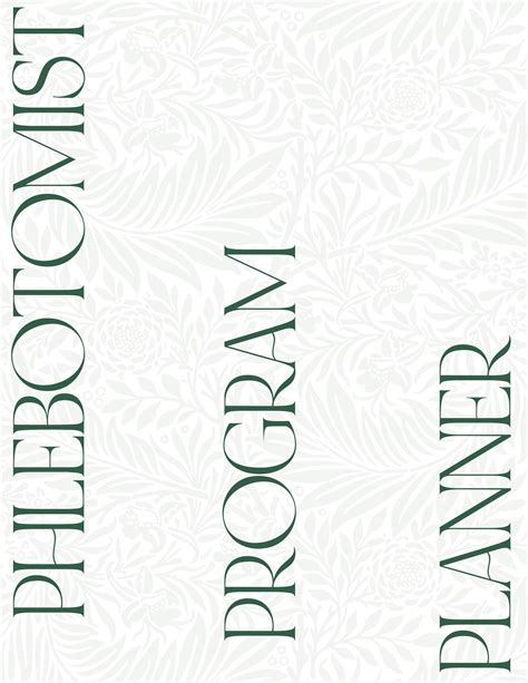 Phlebotomy Program Planner Cpt Phlebotomist Planning Pages Cpt Venipuncture Log Board Assignment