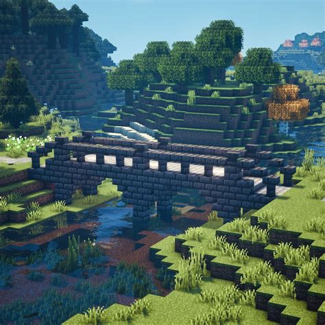 Minecraft Medieval Bridge How To Build A Bridge In Minecraft