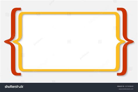 Text Box Any Text Square Brackets Stock Vector Royalty Free 157459640