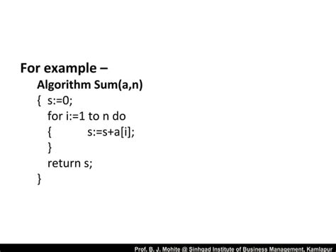 Design And Analysis Of Algorithm By Dr B J Mohite Ppt Programming Languages Computing