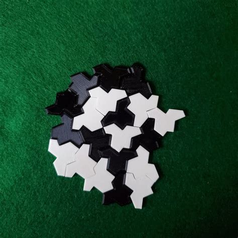 Einstein Hat Tile Puzzle Pieces Set Math Geometry Problem Solved Etsy