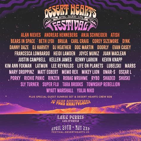 Desert Hearts Festival 2022 Music Festival Wizard Festival Music Festival Festival Posters