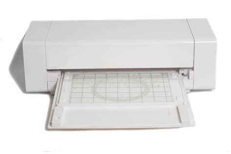 Cutting Plotter Isolated On White Background Stock Image Image Of