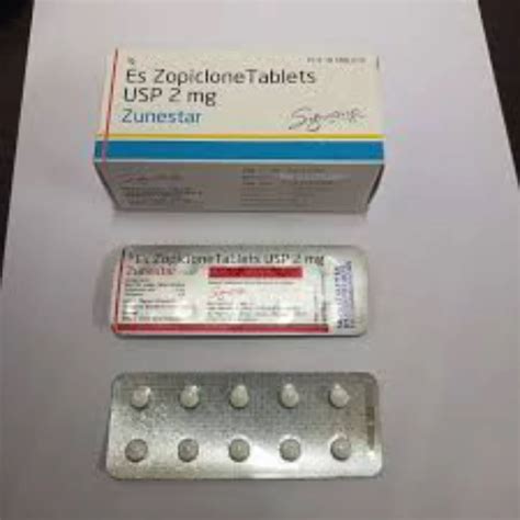 Es Zopiclone Usp 2 Mg 1 X 10 Tab At Rs 400box In Mumbai Id