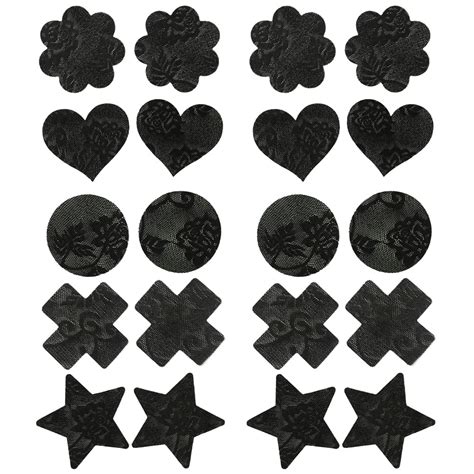 10 Pairs Nipple Breast Covers Disposable Breast Pasties Self Adhesive