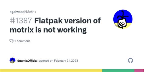 flatpak version of motrix is not working · issue 1387 · agalwood