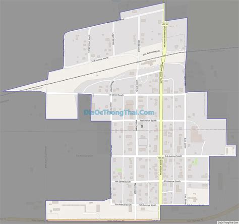 Map Of Lehr City Thong Thai Real