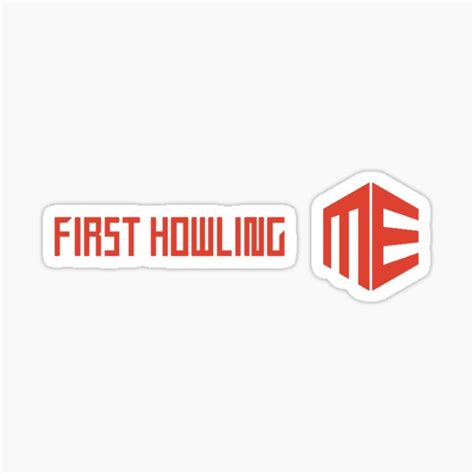 Andteam First Howling Me Logo Sticker For Sale By C Rose F Redbubble
