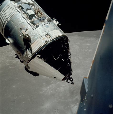 Apollo 17 Command/Service modules photographed from lunar module in orbit - a photo on Flickriver