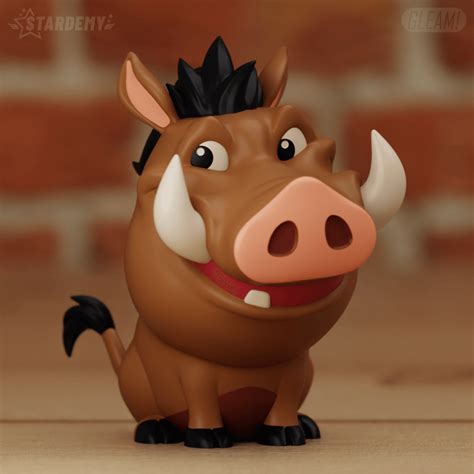 🦁 Pumba Chibi 2 Models Lion King Fanart・ 3d File For 3d Printing・cults