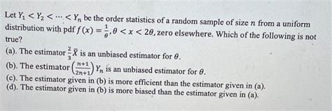 Solved Let Y1 Chegg Com