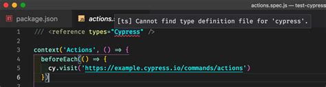missing typings when cypress is installed globally · issue 2438