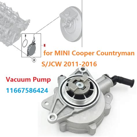 Boost Brake Vacuum Pump 11667586424 For Mini R55 R56 R57 R58 R59 Cooper