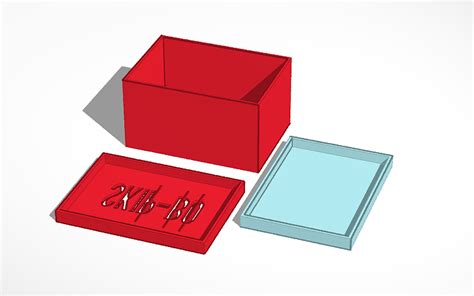 3d Design Skip Bo Deck Box Tinkercad