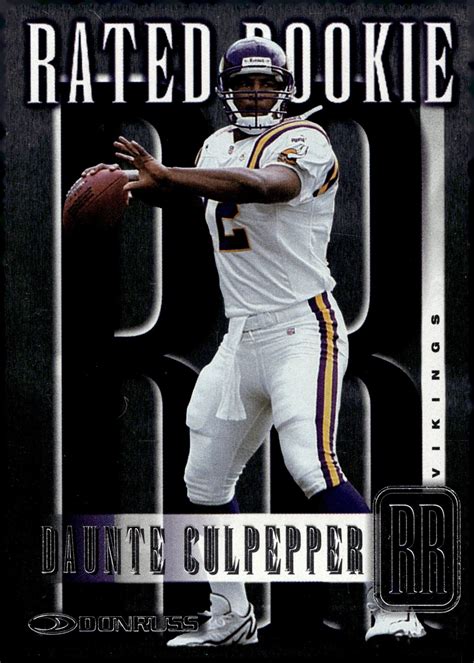 Daunte Culpepper 1999 Donruss Rated Rookie Rc 3437 5000 Rr13 Collector Store Llc