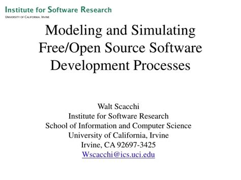 ppt modeling and simulating free open source software development