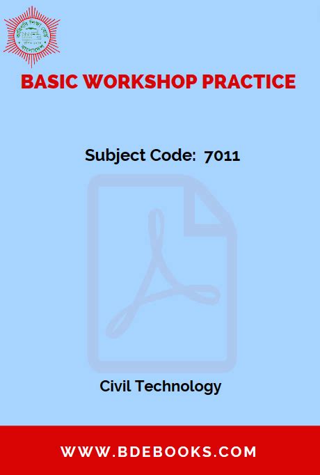 Download Basic Workshop Practice 7011 Civil Technology Pdf