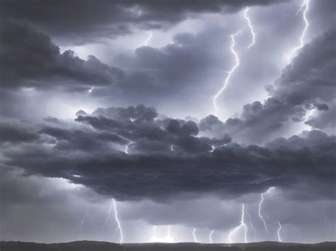 premium ai image a lightning bolt thunder generative ai illustration
