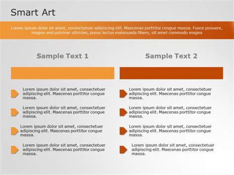 SmartArt List Vertical Textbox Steps PowerPoint Template
