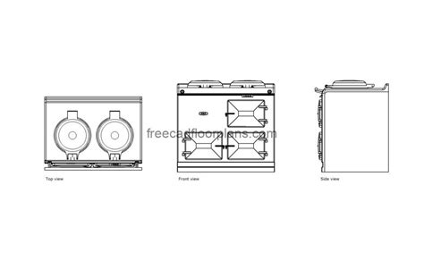 Aga Range Cooker Autocad Block Free Cad Floor Plans