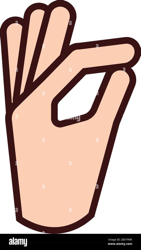 Hand Snapping Fingers Signal Line And Fill Style Stock Vector Image Art Alamy