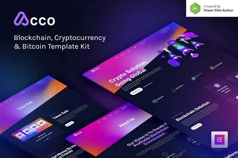 Acco Blockchain Cryptocurrency Bitcoin Elementor Template Kit Latest WP NULLED