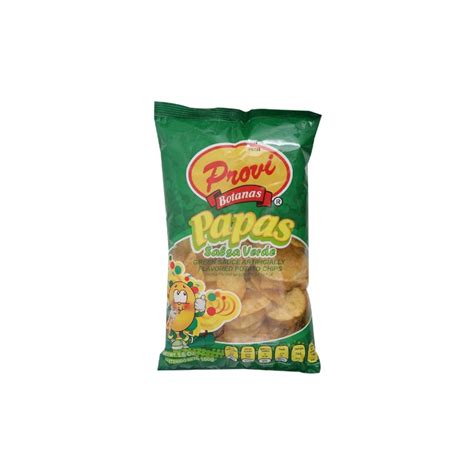 Papas Salsa Verde 160gr Provi Botanas Super Don Pepe
