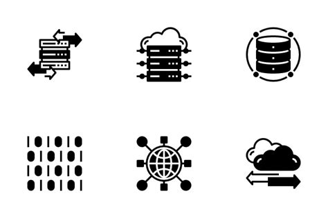 Data Roaming Icon Pack 36 Glyph Network And Communication Icons Svg