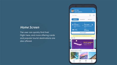 Skypark Flight Ticket Booking App Ui Design On Behance
