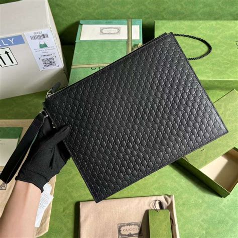 구찌 Gg 마이크로시마 스트랩 클러치백 블랙 544477 Bmj1n 1000 블링크