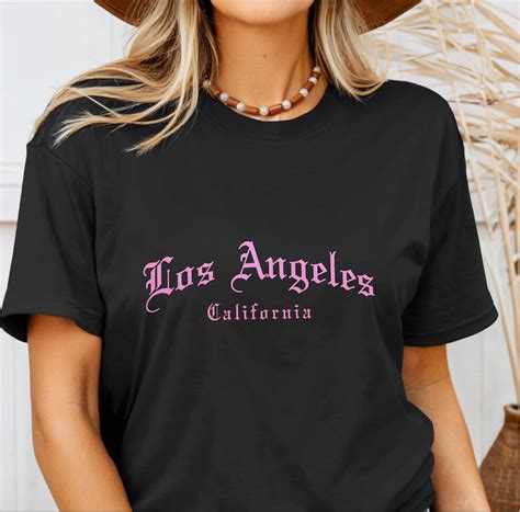 Los Angeles La Shirt Vintage Retro Old School La Pride Tshirt Los