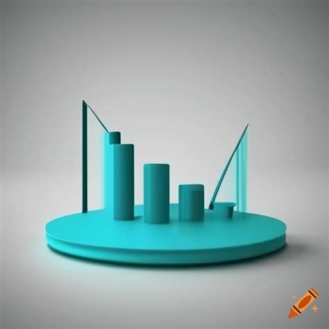 data graphs minimal 3d illustration on craiyon