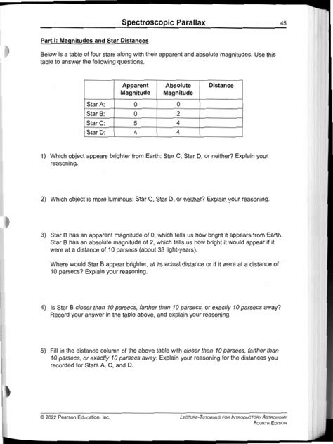 Spectroscopic Parallax Lt Pdf