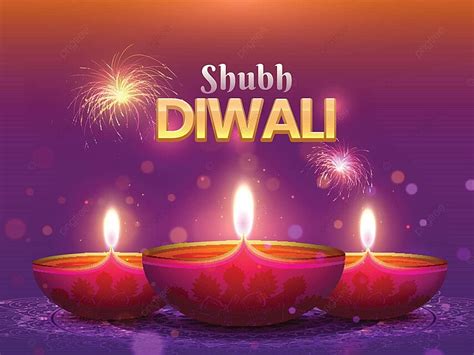 Illustrated Shubh Diwali Invitation Or Poster Design That Reflects