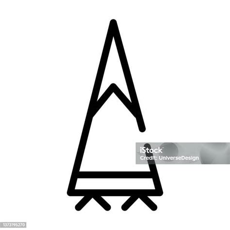 대학 페넌트 얇은 라인 아이콘 대학 대학 개념 고립 된 개요 기호에서 여행 선형 아이콘 웹 디자인 및 앱에 대한 벡터 그림 기호 요소입니다 대학교에 대한 스톡 벡터 아트 및