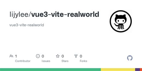 Github Lijylee Vue3 Vite Realworld Vue3 Vite Realworld