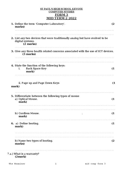 Geog Bk2 Mr Ogoti R Lecture Notes For Lecturing And Preparation For