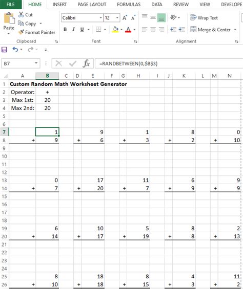 Mathematical Functions Excel 2013 W3resource Worksheets Library