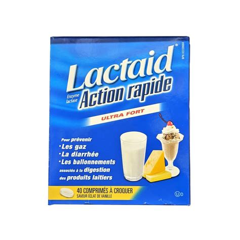 Lactaid Ultra Strength Fast Act Lactase Enzyme Chewables 40 Tablets