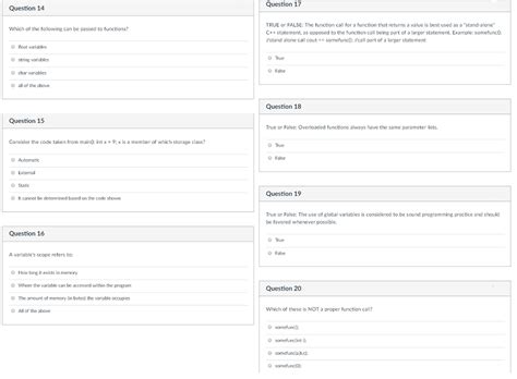 Solved C Simple Multiple Choice Questions For Study Guide Chegg